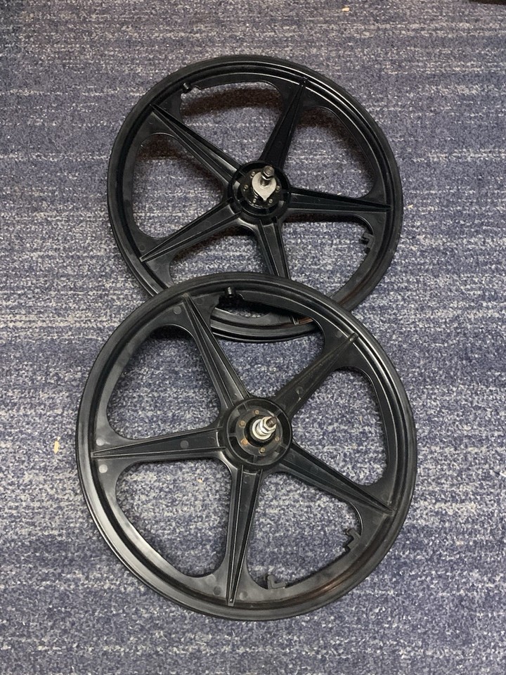 Skyway Tuff Wheel II 20 Vintage BMX Black Bicycle Mags with Freewheel ...