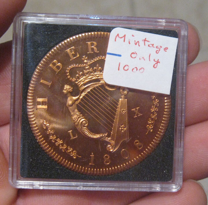 Ireland - 1808 Copper 60 Shillings (INA Retro - 1000 Mintage) | eBay