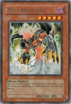 Mist Archfiend - TU02-EN009 - Rare - Unlimited Edition x1 - Lightly ...