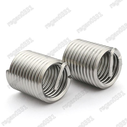 100pcs M3x0.5x1.5D Metric Helicoil Screw Thread Wire Inserts 304 ...