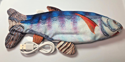 Flopping Fish 10" long USB controlled FUN Gag Gift Party Fisherman | eBay