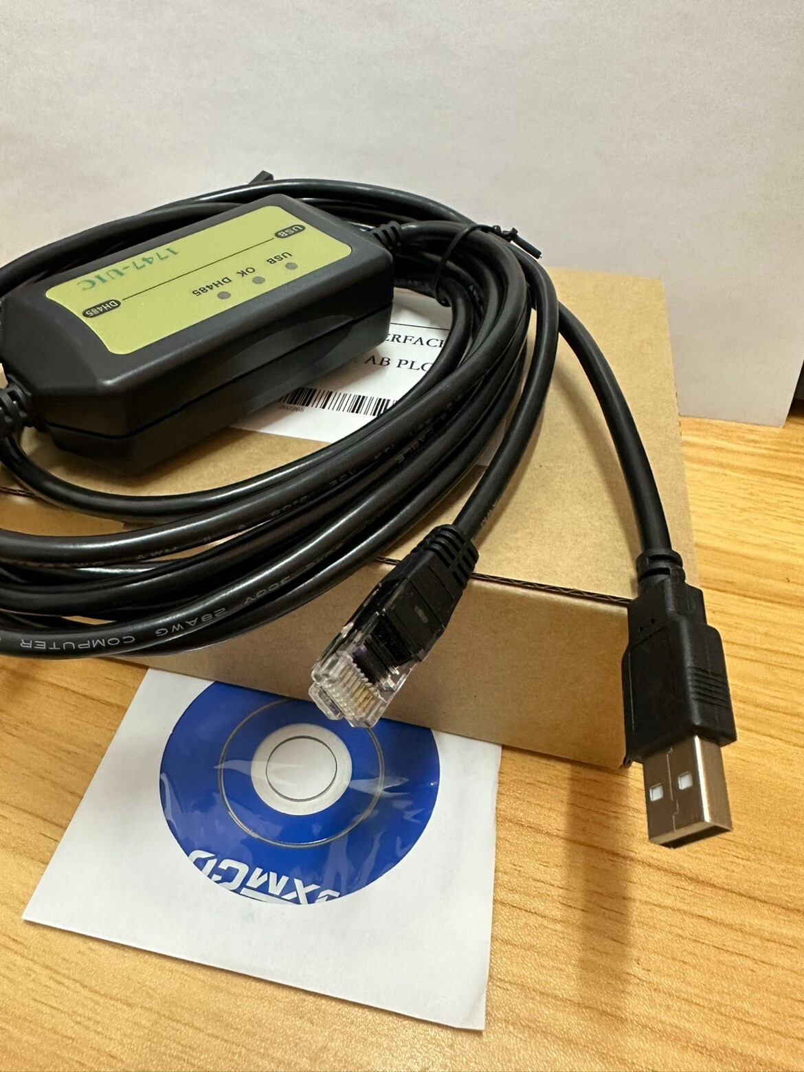 NEW 1747UIC 1747-UIC Cable USB to DH485 USB to 1747-PIC Windows XP-10 ...