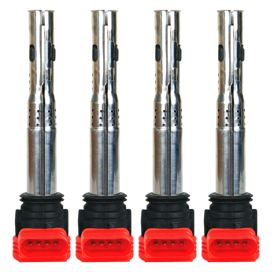 Set of 4 Brand New Ignition Coils for Audi Q5 Q7 A6 Porsche Panamera VW ...
