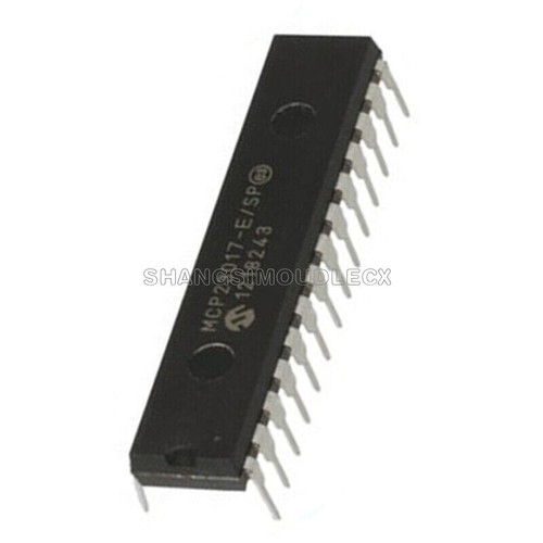 10PCS MCP23017-E/SP MCP23017 DIP-28 16-Bit I/O Expander with I2C IC ...