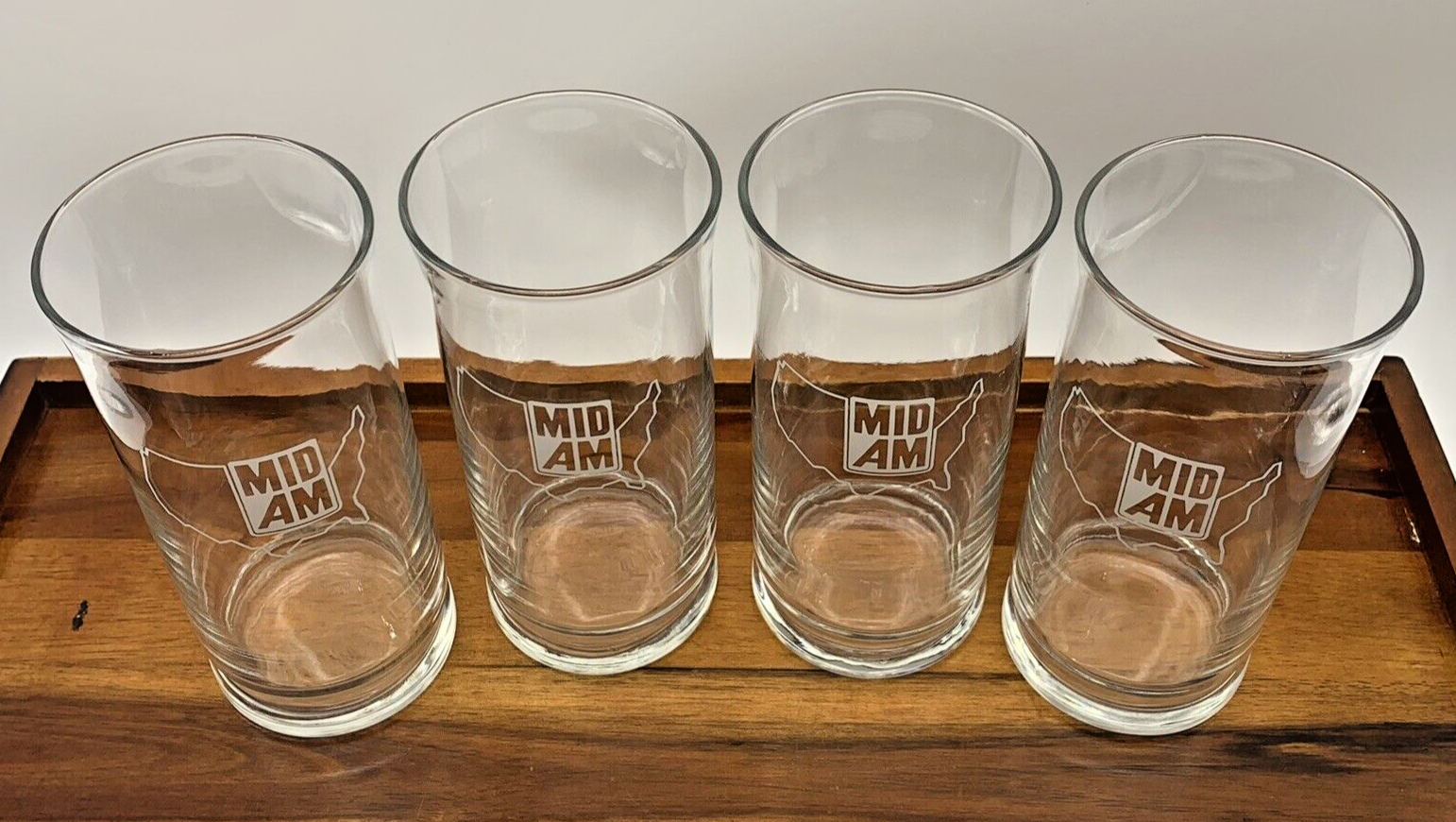 Lot of 4 Vintage Mid Am Dairy Producer Farm Sign Milk Drinking Glass ...