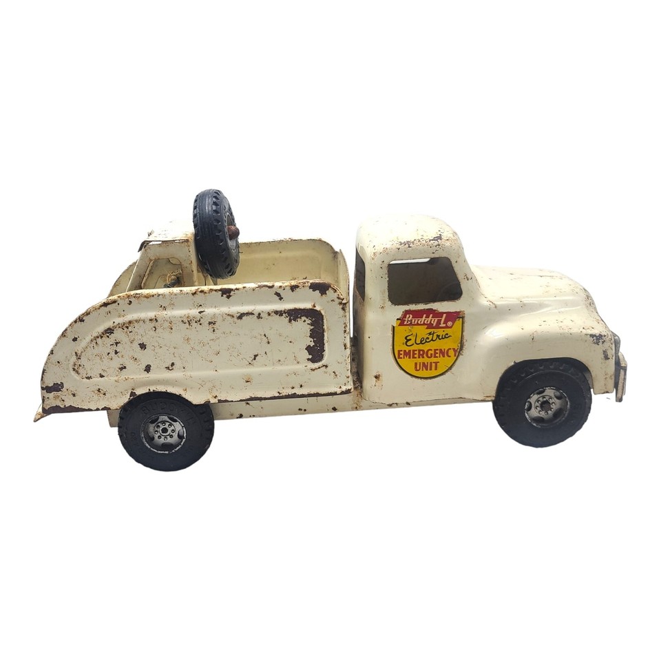 Vintage 1950s Buddy L Pressed Steel Electric Emergency Unit Truck | eBay
