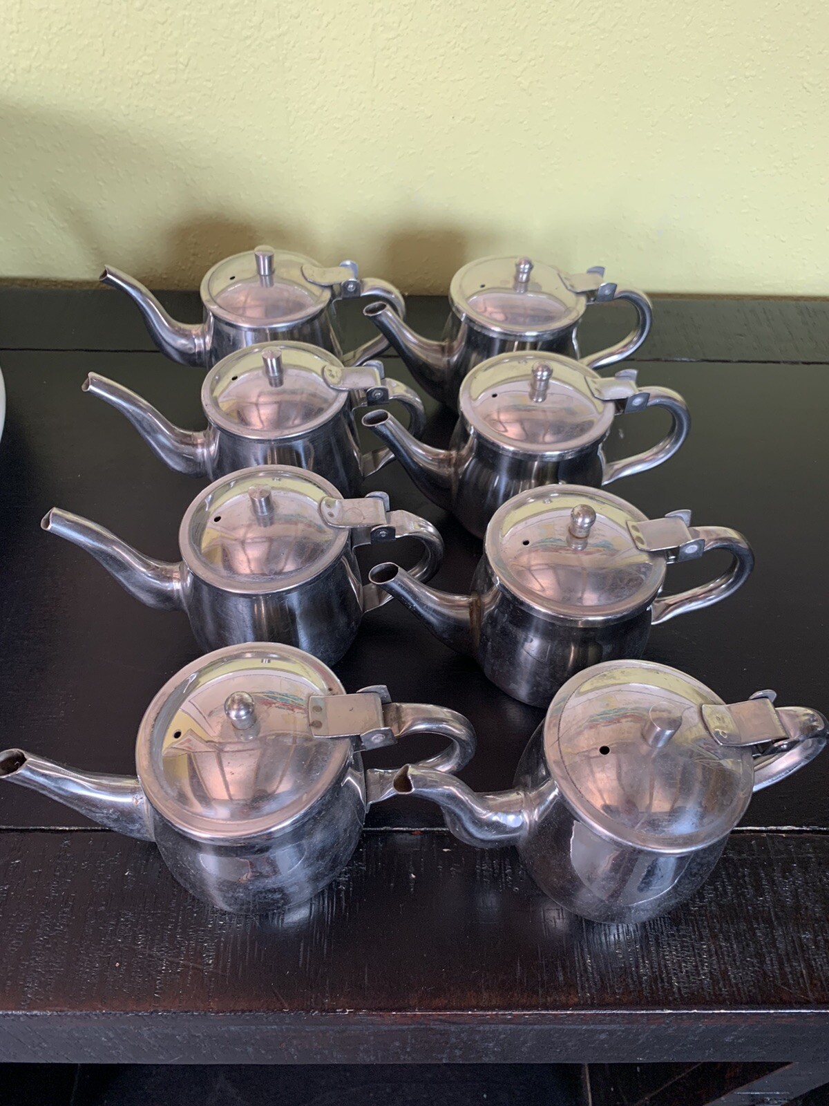 VINTAGE 4" Brand Ware Restaurant Coffee CREAMER Pitcher Stainless Steel ...