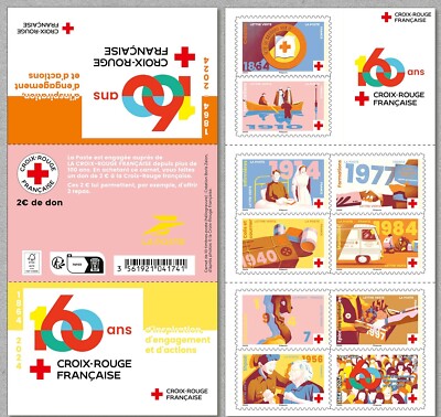 france 2024 Red Cross 160 YEARS inspiration commitment actions 1864 ...