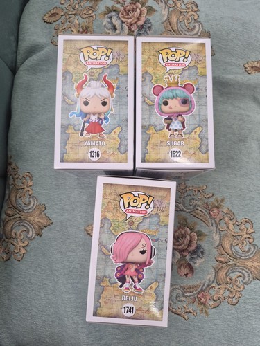 Funko Pop! ONE Piece Sugar, Reiju & Yamito figures set | eBay