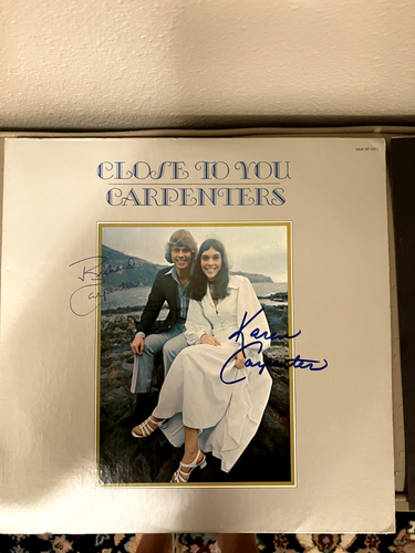 * KAREN & RICHARD AUTOGRAPH "CLOSE TO YOU" ALBUM SIGNED LP | eBay