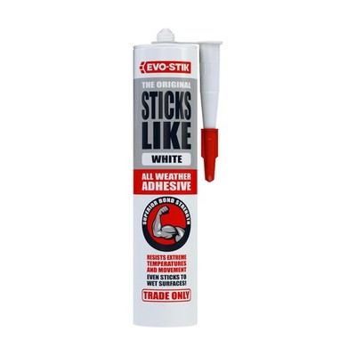 EVO STIK Sticks Like Adhesive White 290ml All Weather Extreme ...