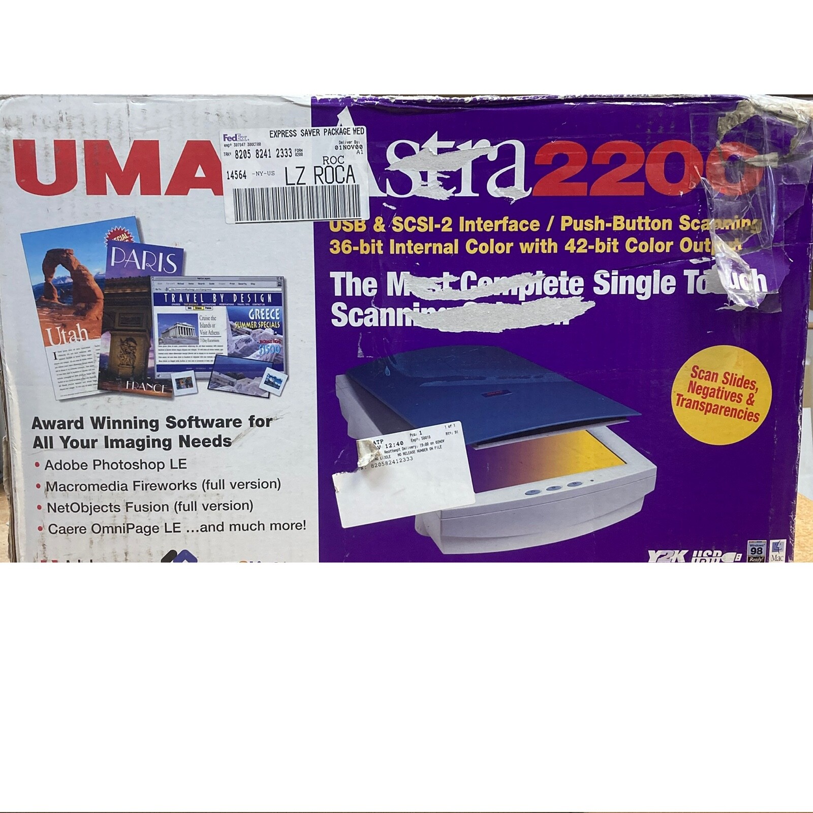 Umax Astra 2200 Flatbed Scanner for sale online | eBay