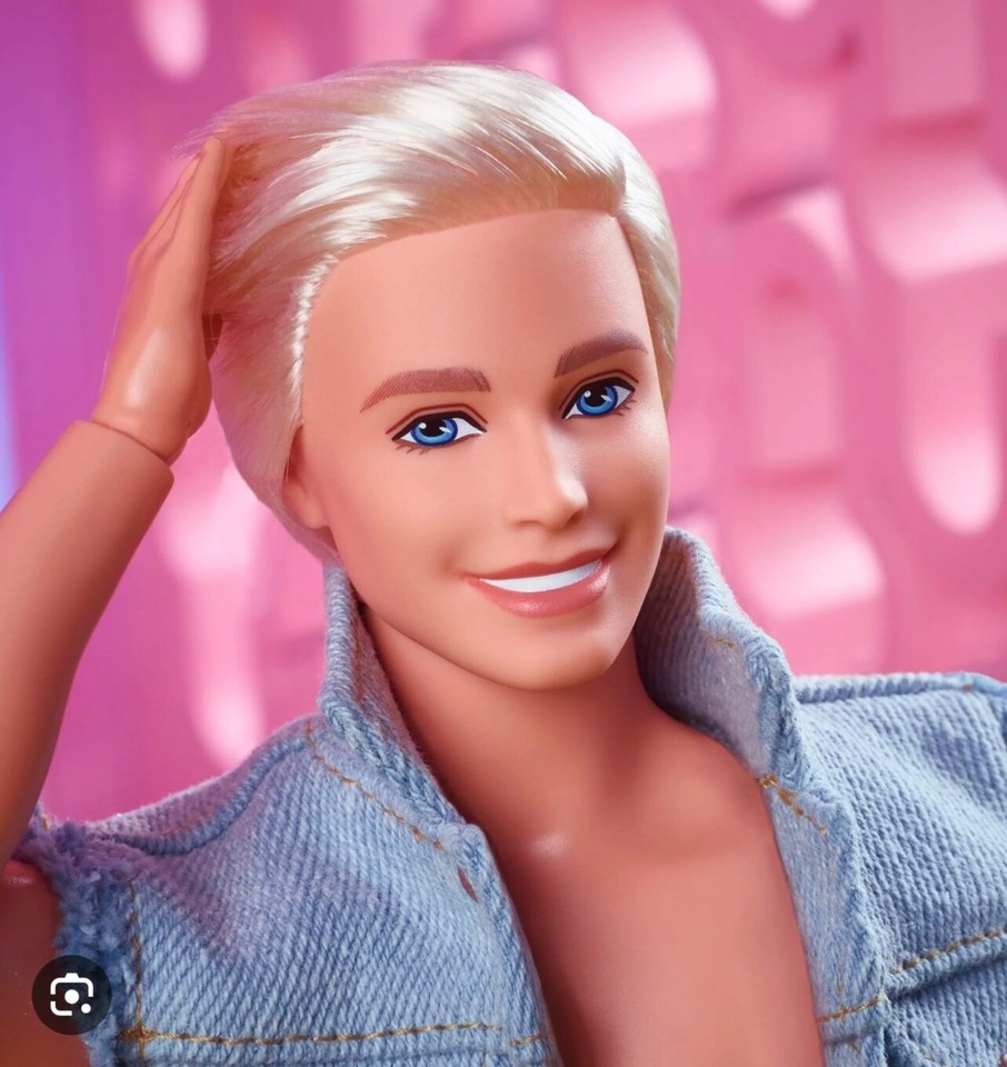 Barbie The Movie Collectible KEN Doll of Ryan Gosling in Denim - In ...