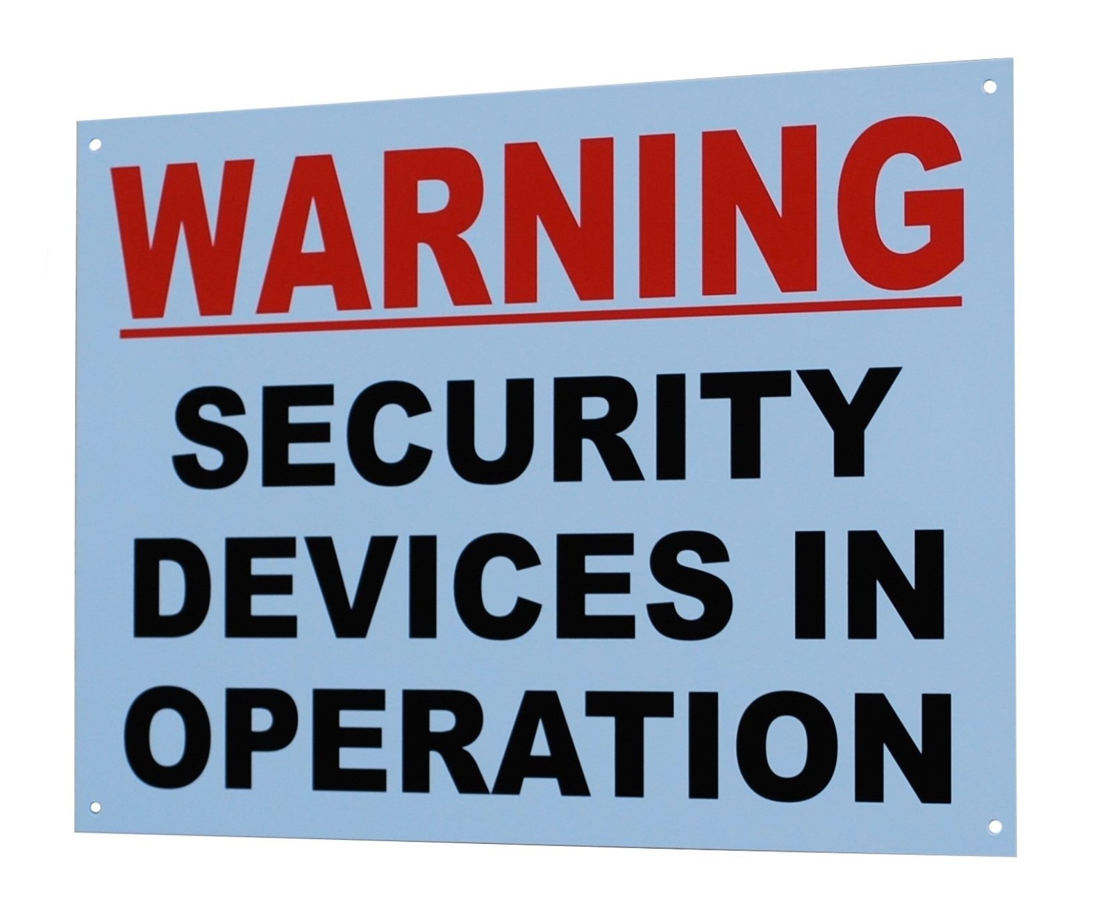 Large Heavy Duty External Security Warning Sign | eBay UK