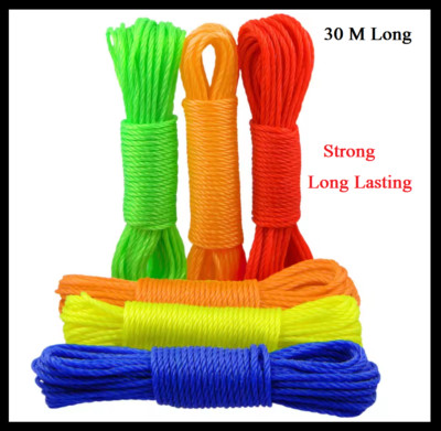 30M LONG Strong Washing Line Rope Heavy Duty Premium Tough Clothes ...