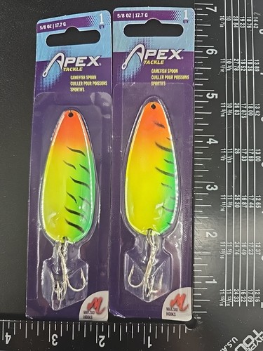 (2) Apex Game Fish Spoons 5/8 Oz | eBay