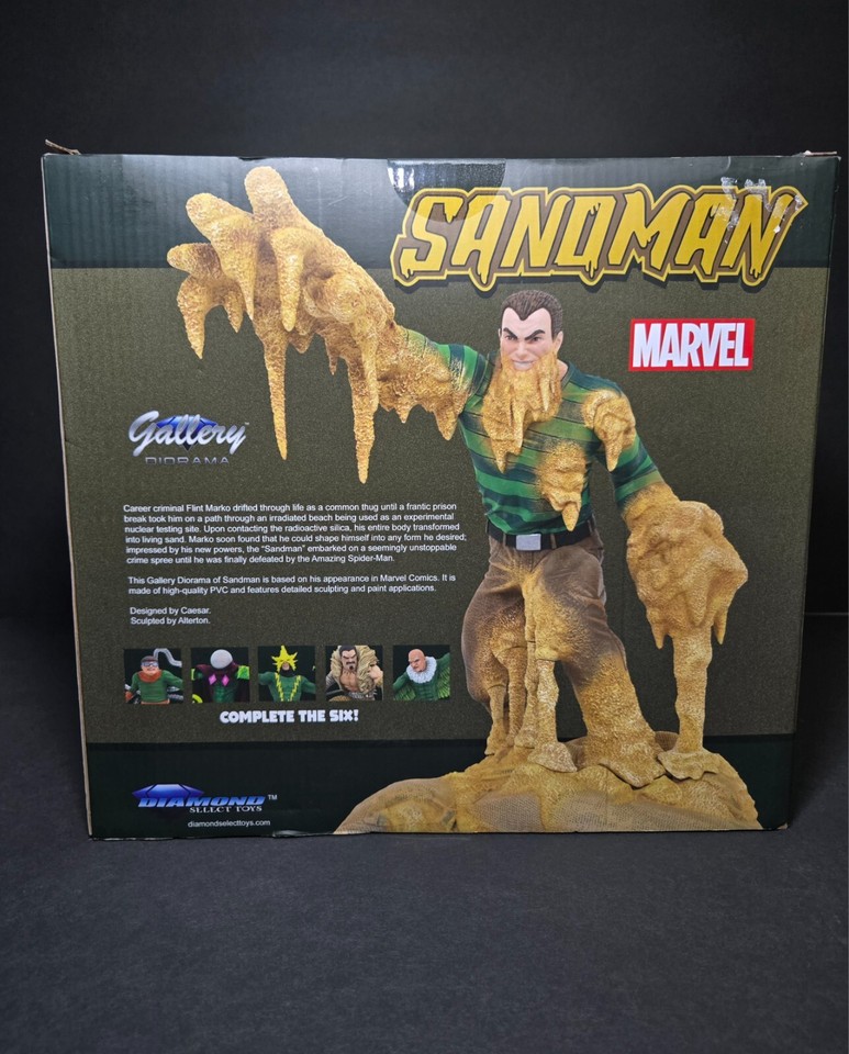 Marvel Gallery: Comic Sandman PVC Statue Diorama Collectible | eBay