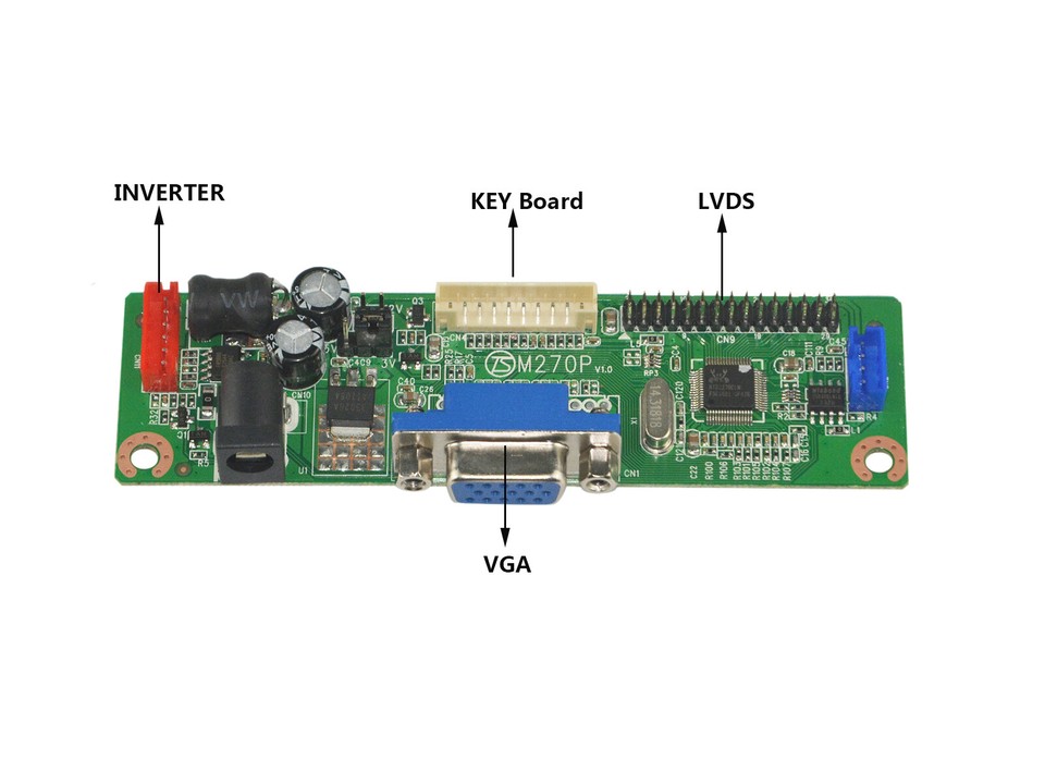 VGA LCD Controller Board For B154EW08 LTN141W3-L01 LP154W01 1280x800 ...