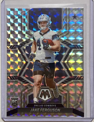 2022 Mosaic Jake Ferguson RC Silver Mosaic Prizm Dallas Cowboys #364 ...