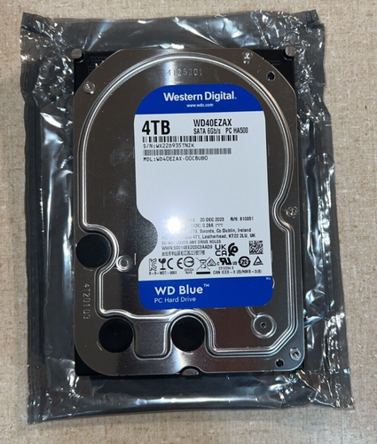 Western Digital Blue (5400 RPM, 3.5", SATA III, 256MB Cache) 4TB ...