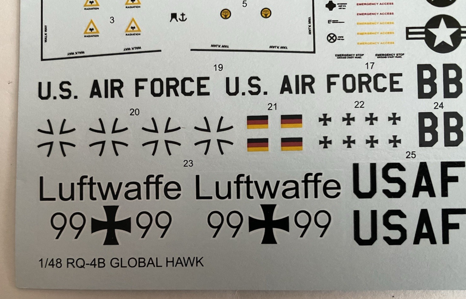 1/48 Scale RQ-4B Global Hawk Decal (New) | eBay