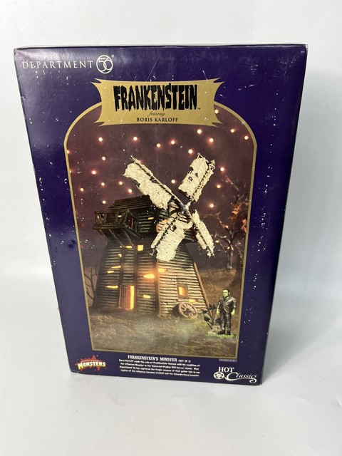 Dept 56 Halloween Frankenstein's Monster Windmill Boris Karloff #59303 ...