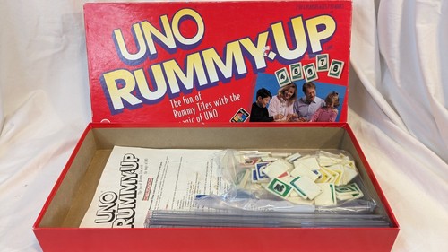Vintage 1993 UNO RUMMY UP Tile Family Fun Game 100% Complete ...