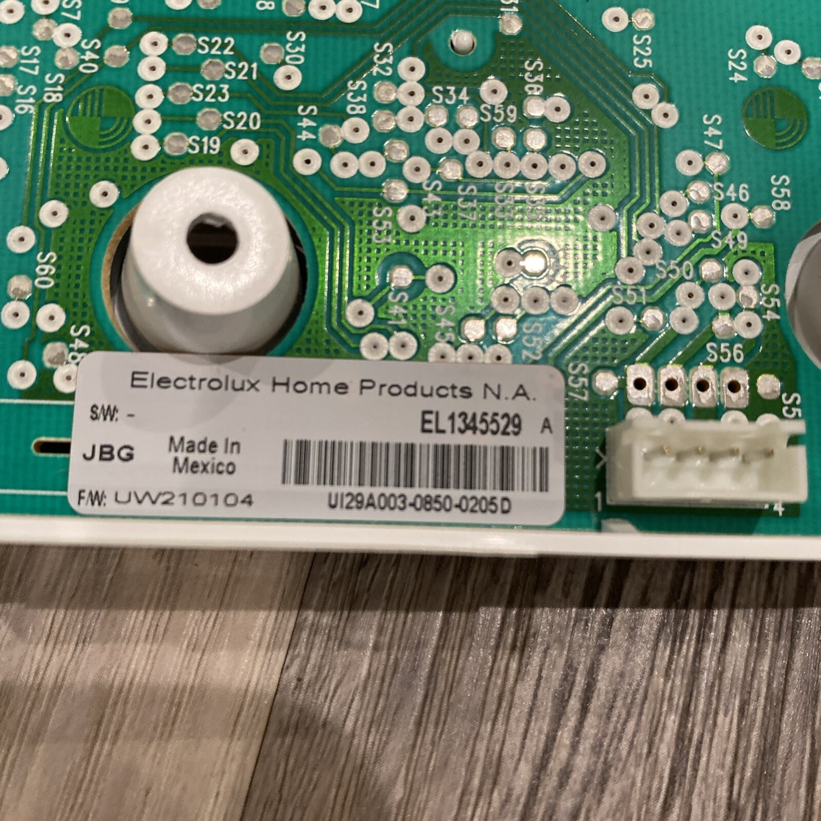 EL1345529 Frigidaire Electrolux Washer Control Board 17d11 for sale ...