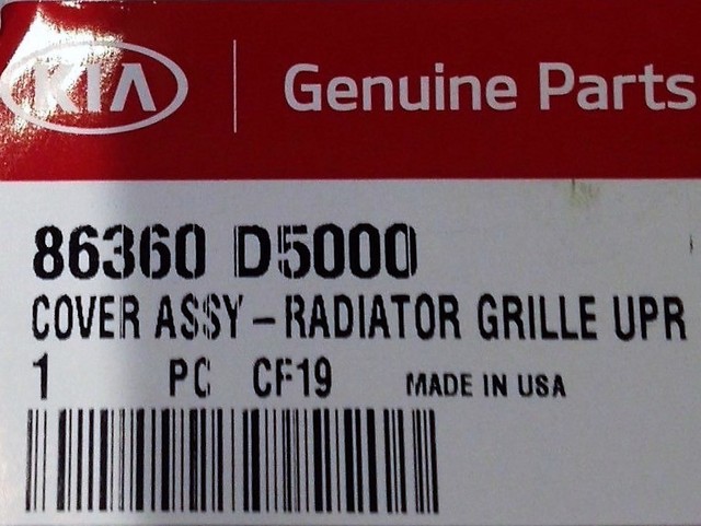 Kia OEM Optima Front Bumper Grille-sight Shield Splash Cover Panel ...