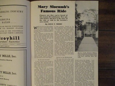 1948 THE STATE North Carolina Mag(MARY SLOCUMB/FRANCES SILVER/YELVERTON ...