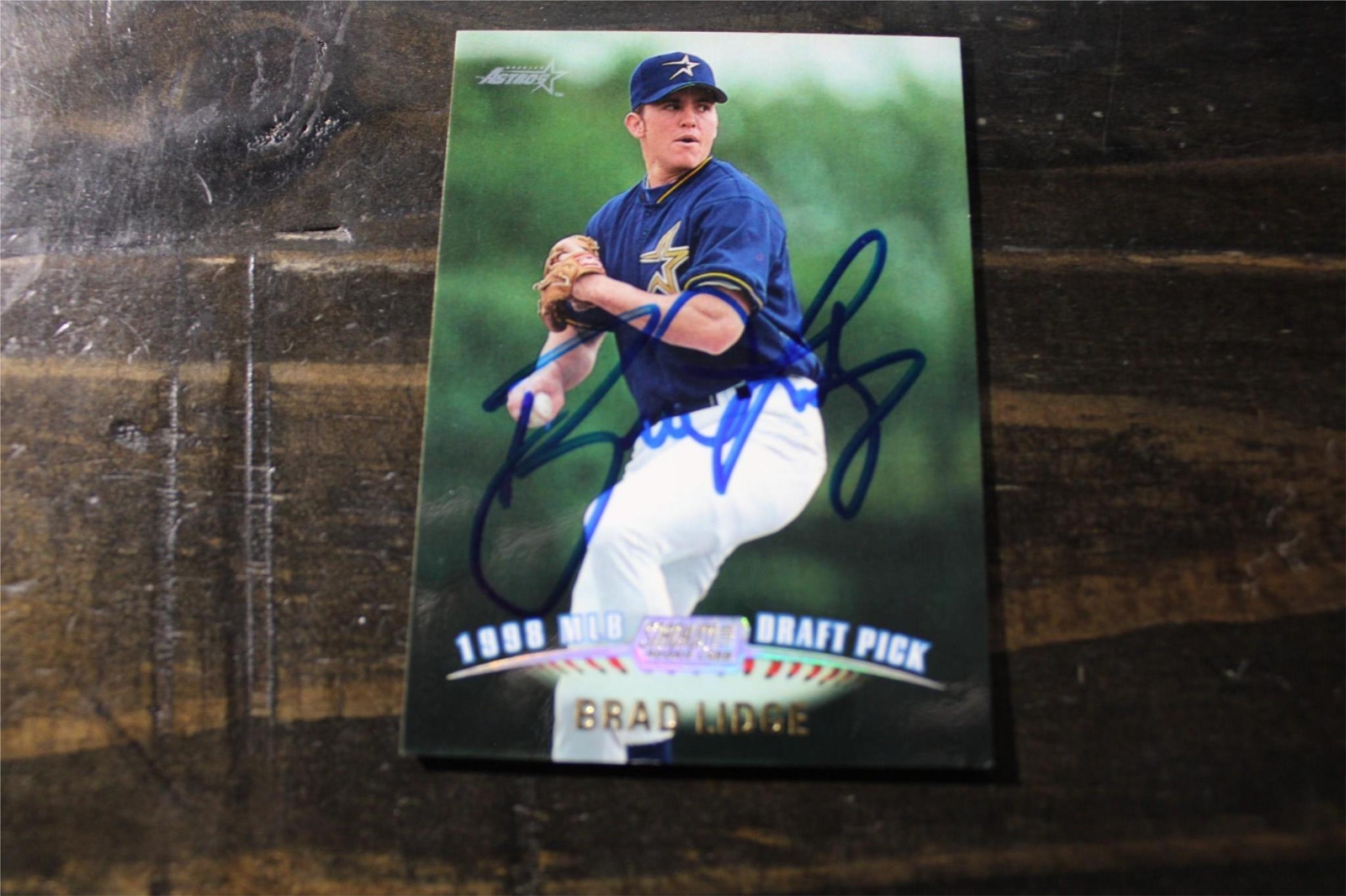 BRAD LIDGE HOUSTON ASTROS AUTOGRAPHED CARD | eBay
