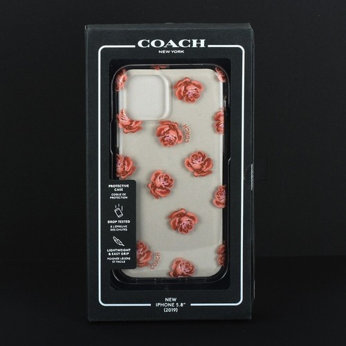 Coach New York Protective iPhone 11 Pro Case - Dreamy Peony Clear/Pink ...