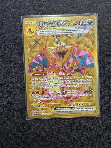 Charizard ex Gold 228/197 Pokemon Obsidian Flames Hyper Rare | eBay