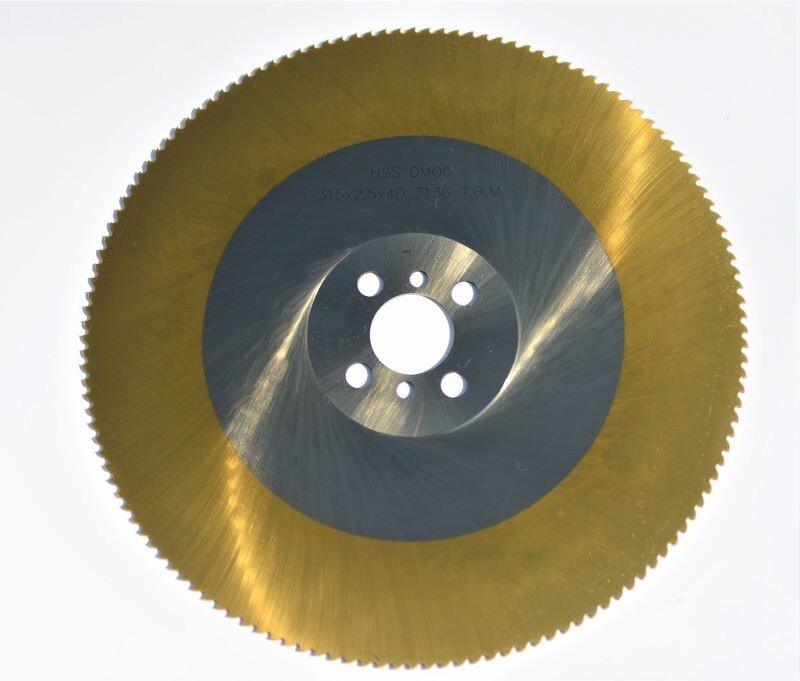 315mm x 2.5 x 40 - 110 Teeth Cold Saw Blade - HSS DMo5 - TiN Coated ...
