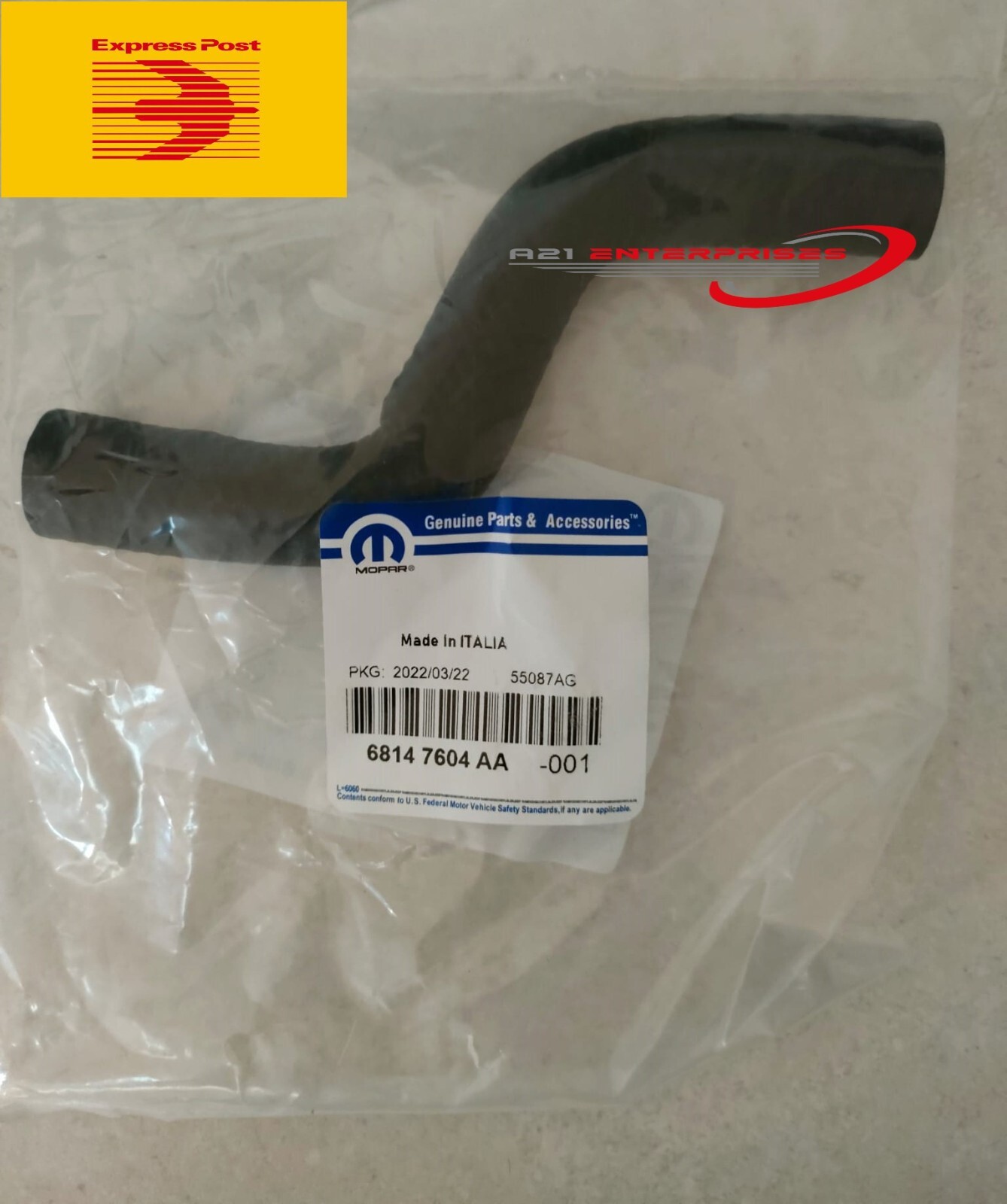 Genuine Oil Cooler Water Hose Jeep Grand Cherokee WK 3.0L 11-20 ...