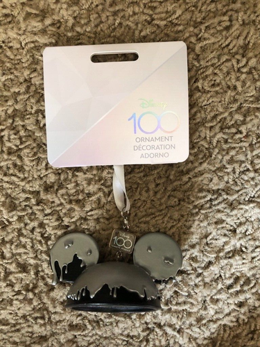 Disney 100th Anniversary Mickey Mouse Hat Ears Drip Ornament New | eBay