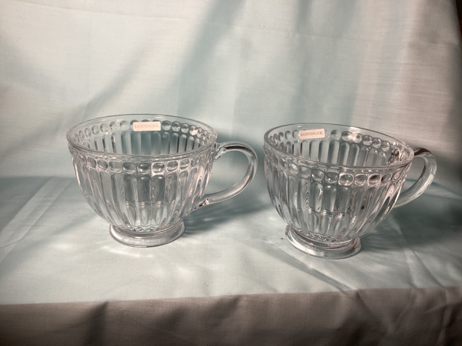 Godinger glass cups with handles | eBay