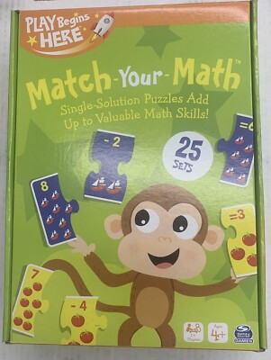 Match Your Math, Match and Learn Math Game Play Begins Here | eBay