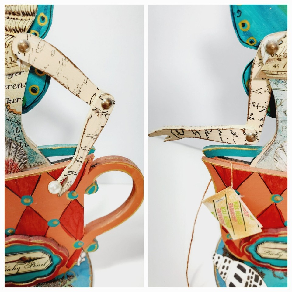 20/6 Exclusive Kim Collister TEACUP DOLL Art Sculptures 9" | eBay