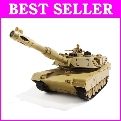 Remote Control M1A2 Abrams Tank with Rotating Turret & Soldiers - Gift ...