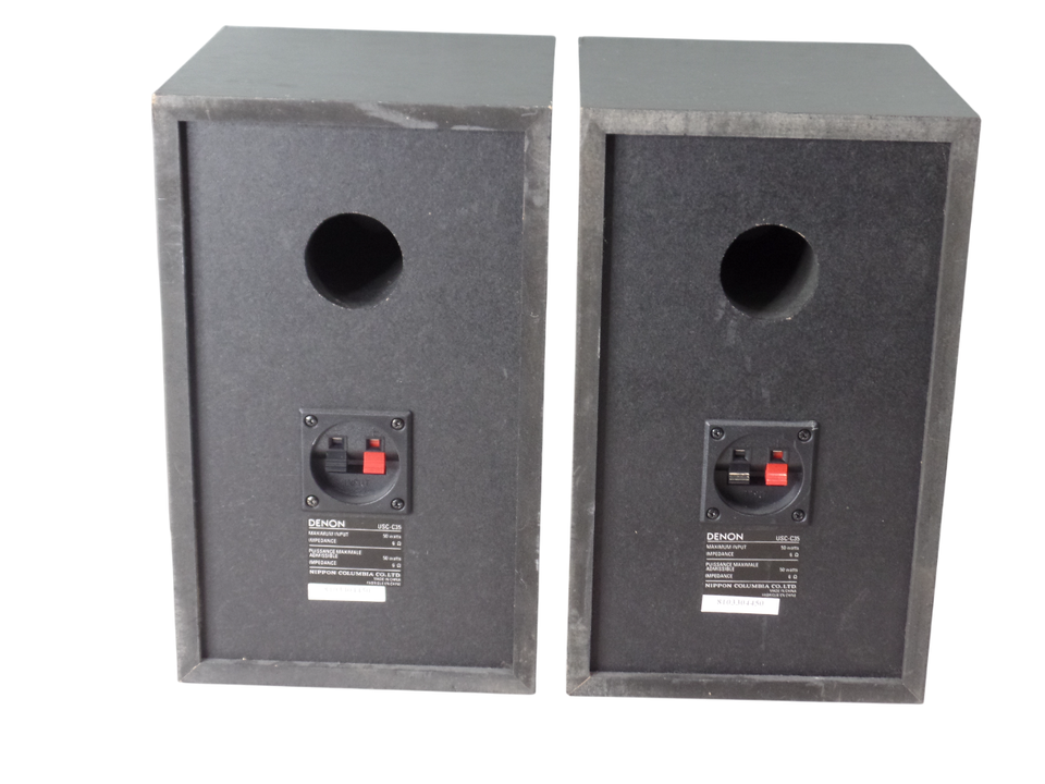 DENON USC-C35 2 Way Bookshelf Speakers System (Pair) -Black - Free ...