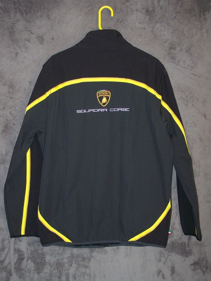 Lamborghini Jacket Adult XXXL Black Automobili Squadra Course Softshell ...