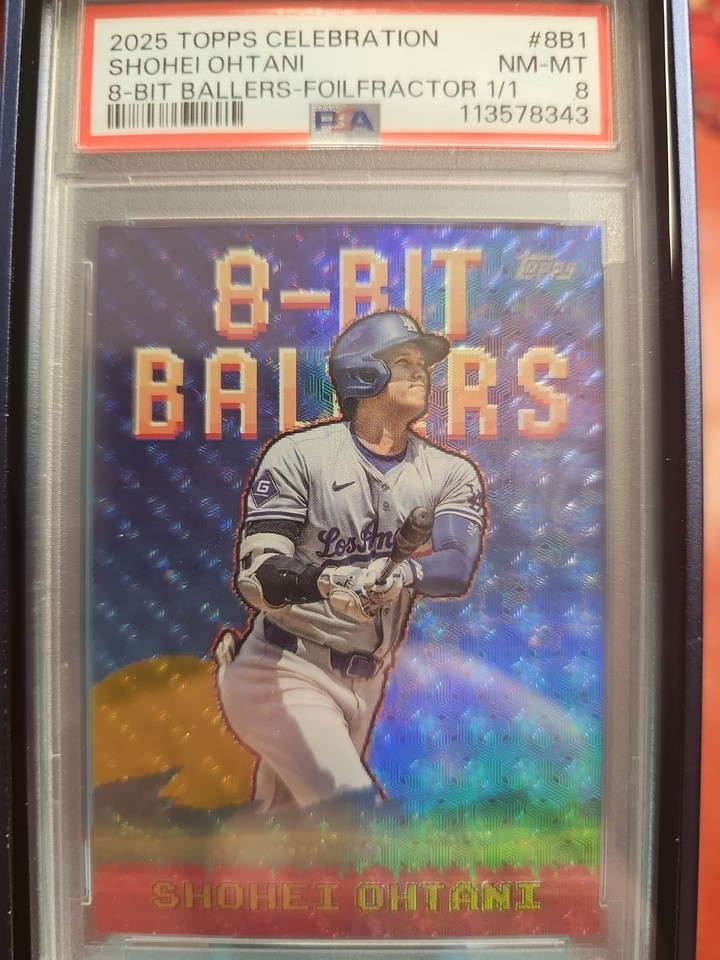 2025 Topps Celebration Shohei Ohtani 8-bit Ballers FOILFRACTOR 1/1 PSA ...