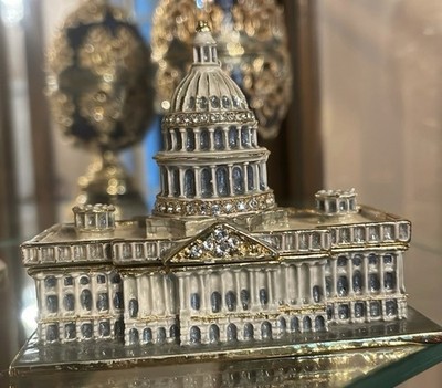Kubla Crafts Enameled Austrian Crystal Capital Building With Rotunda ...