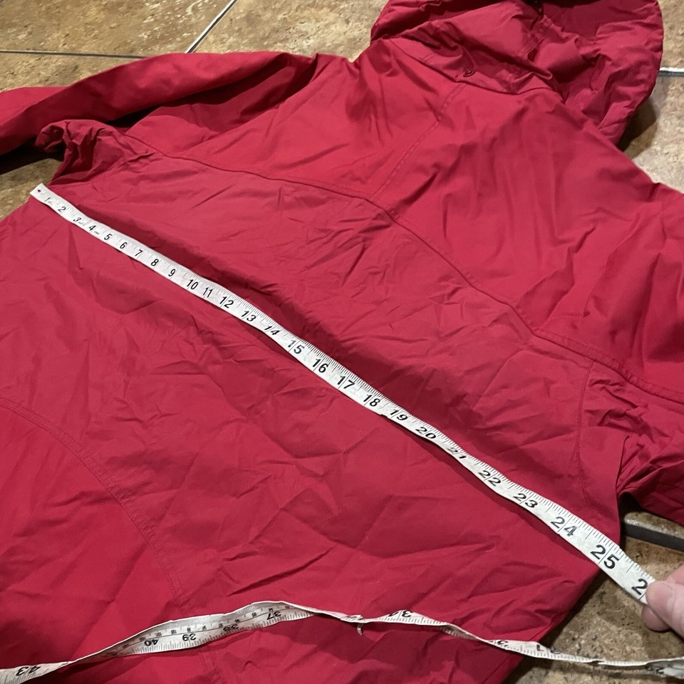 VTG Patagonia Rain Jacket Fall 1998 Size Medium Store Away Hood Red ...