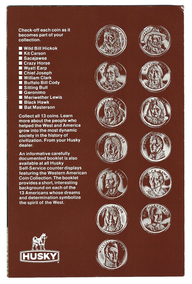 Franklin Mint Husky Oil Rugged Americans Complete 13 Pc Coin Set - NOS ...