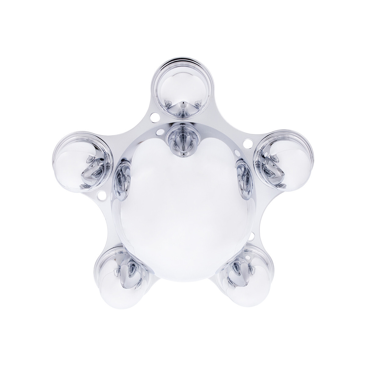 United Pacific C8057 Chrome 5 On 4-1/2" Vintage Spider Wheel Hub Cover ...