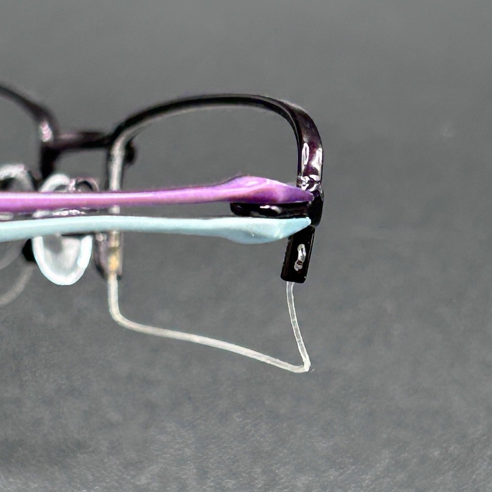 Koali 4401C Les Createurs Reunis Half-Rim Eyeglasses Frame Purple Blue ...