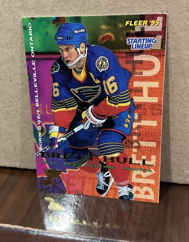 BRETT HULL 1995 KENNER STARTING LINEUP CARD - ST. LOUIS BLUES | eBay