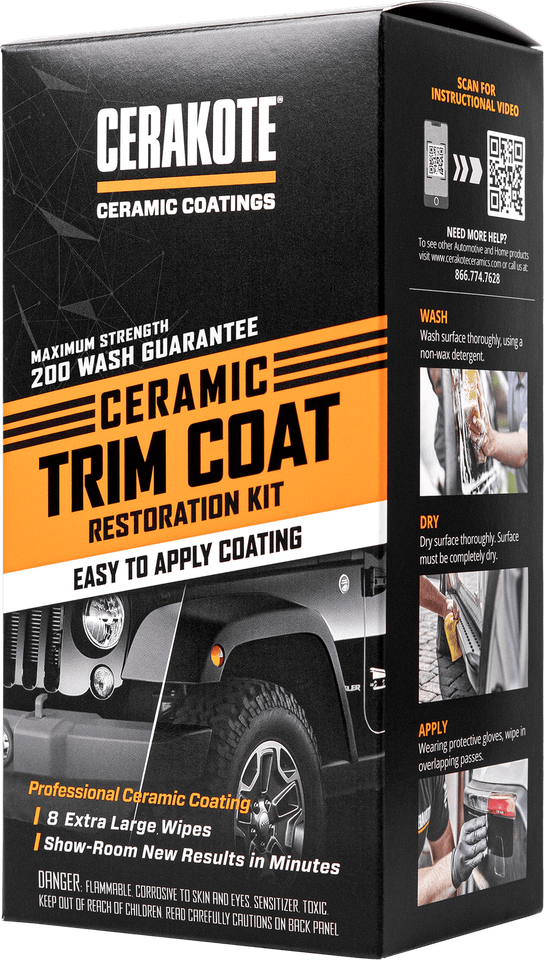 Cerakote Ceramic Trim Coat, Plastic Trim Restorer for Cars - Maximum ...